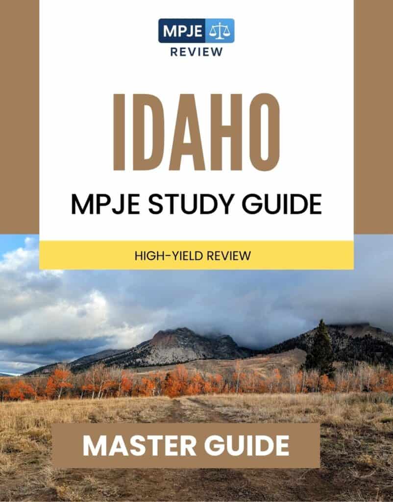 Idaho MPJE Study Guide – MPJEReview